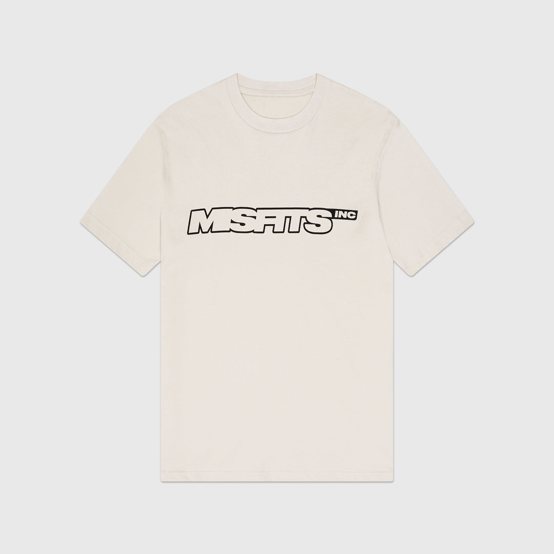 Misfits Inc script logo front MF icon back classic t-shirt